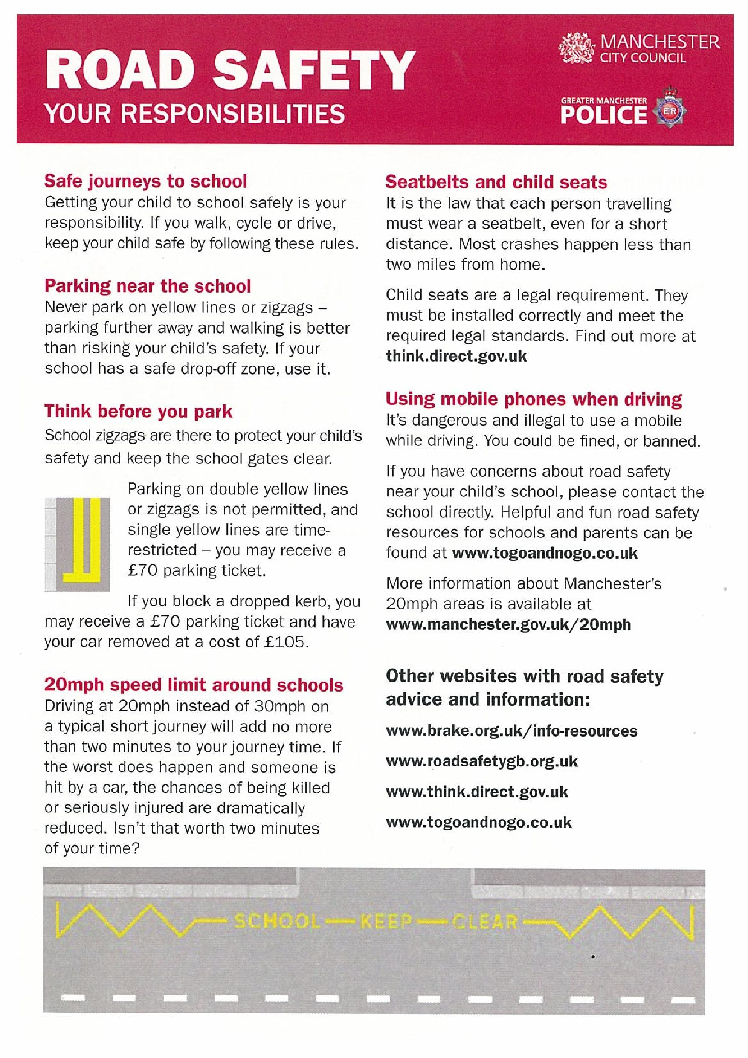 Road Safety Leaflet (Greater Manchester Police) - WRHS
