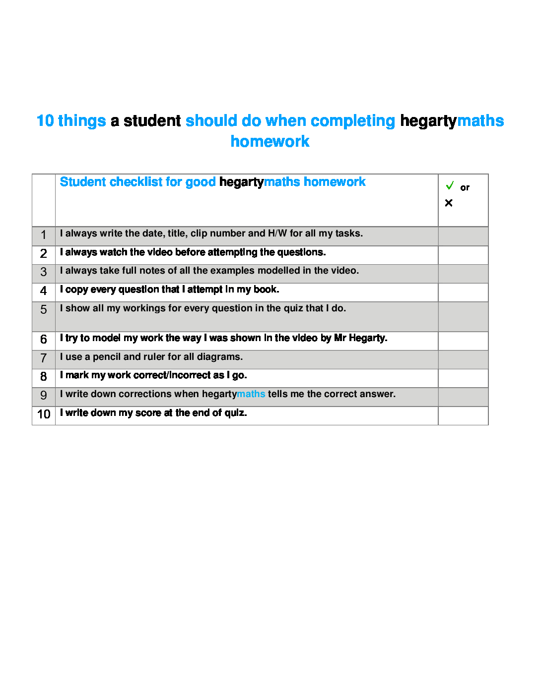 Hegartymaths Student Login
